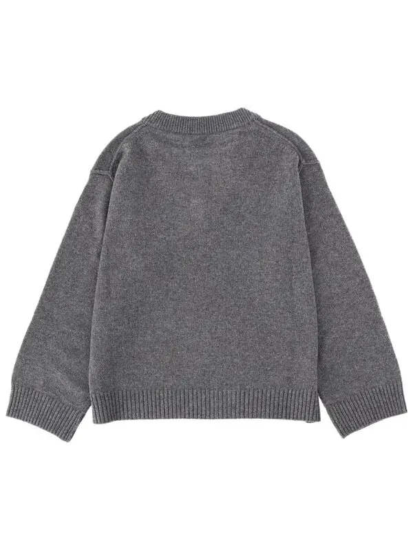 GANNI Logo Sweater - Gray