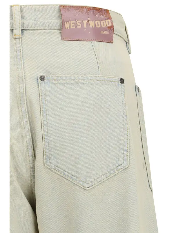 VIVIENNE WESTWOOD Cotton Jeans With Patch Pockets