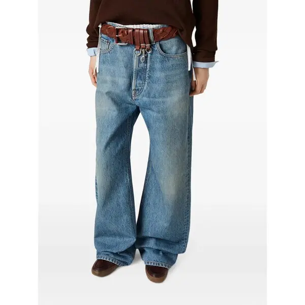 Miu Miu Denim Straight-leg Jeans - Blue