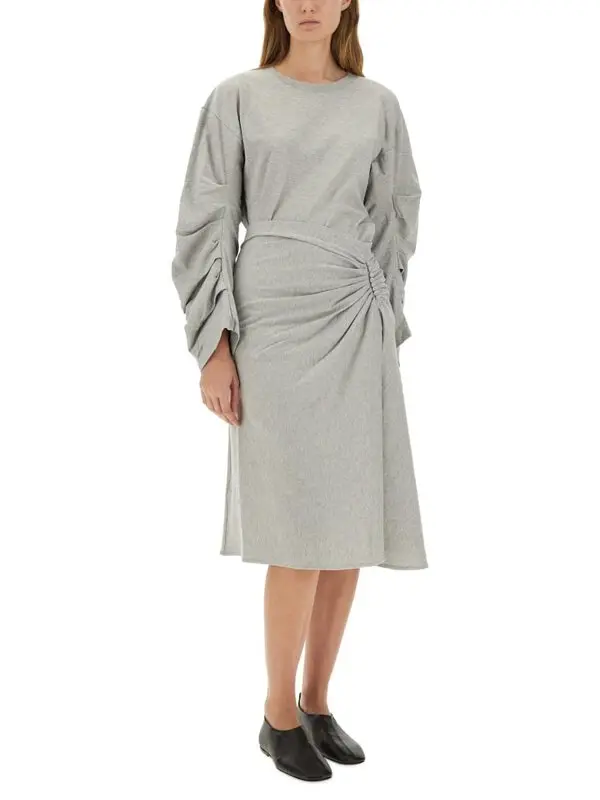 Dries Van Noten Draped Hevira Skirt - Gray