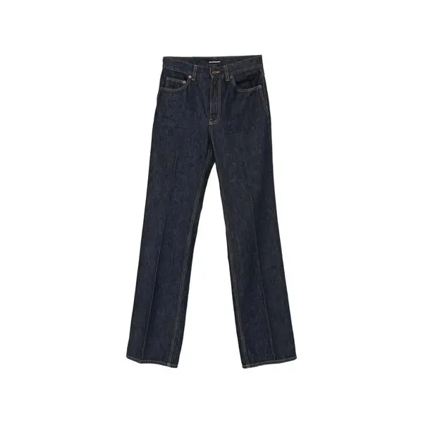 Saint Laurent Denim Wide-leg Jeans - Blue