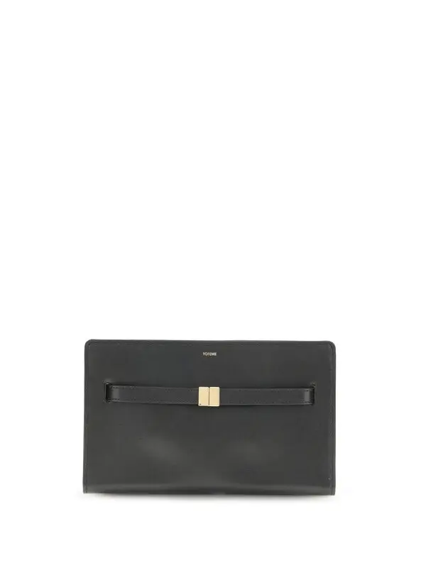 TOTEME Belted Leather Crossbody Bag - Black