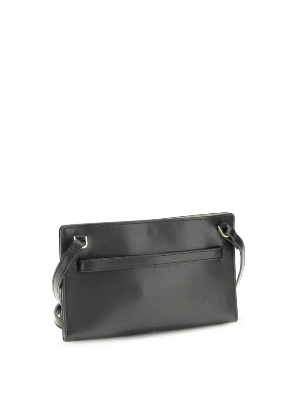 TOTEME Belted Leather Crossbody Bag - Black