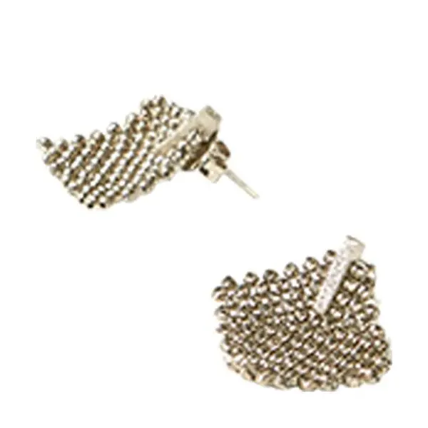 Brunello Cucinelli Crystal Embellished Silver Earrings