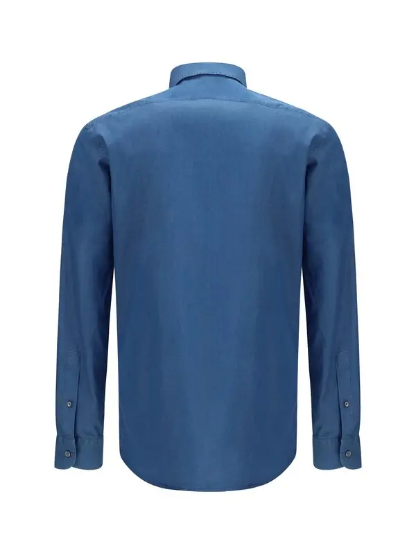 Zegna Cotton Shirt - Blue