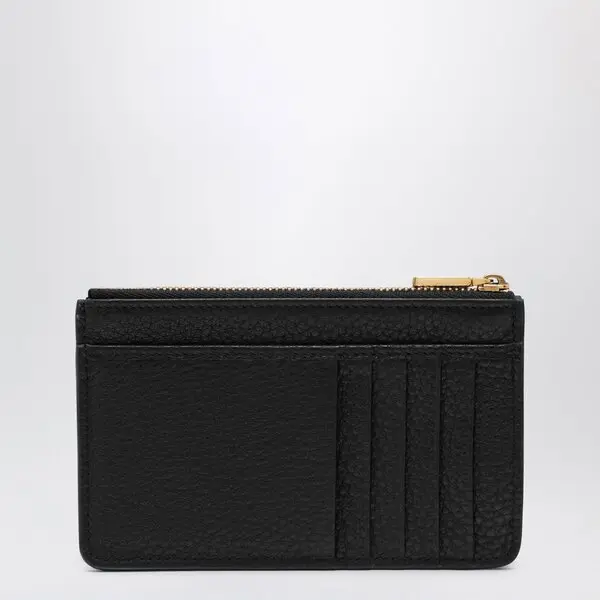 Dolce & Gabbana Dauphine Calf Leather Card Holder - Black