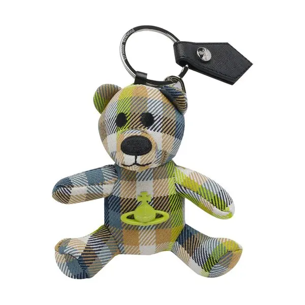 VIVIENNE WESTWOOD Teddy Bear Orb Logo Keyring - Multicolor
