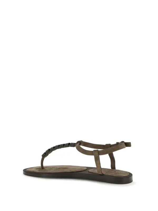 Brunello Cucinelli Embellished Sandals