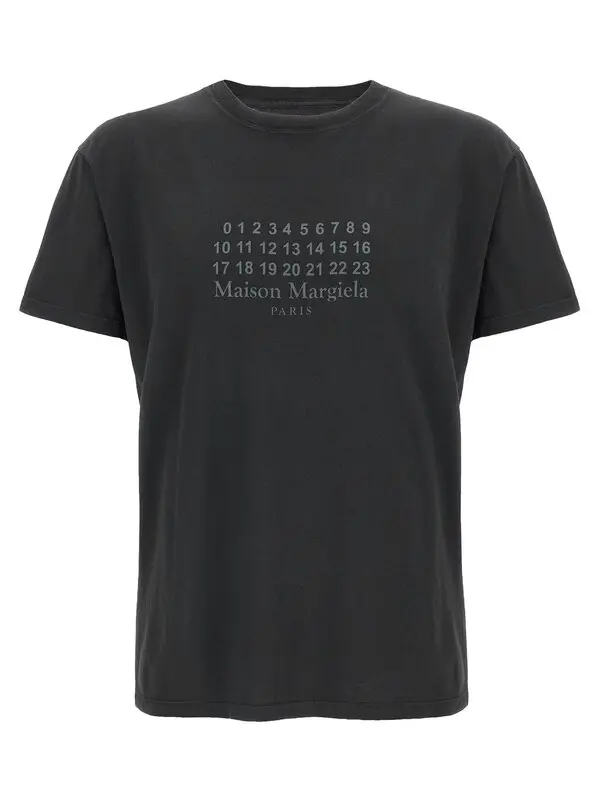 MAISON MARGIELA Numeric Signature T-shirt - Black