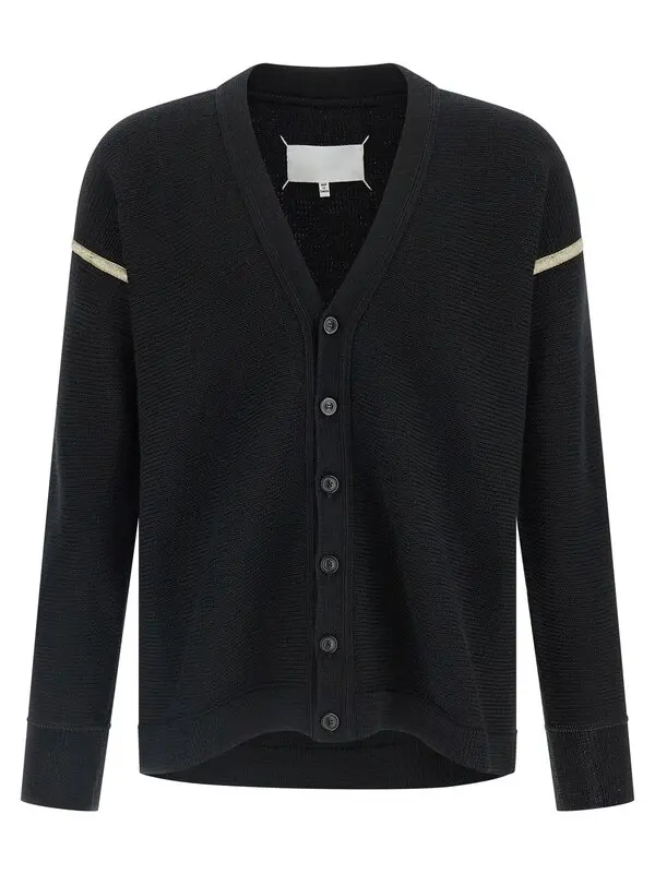 MAISON MARGIELA Elbow Patch Cardigan - Black