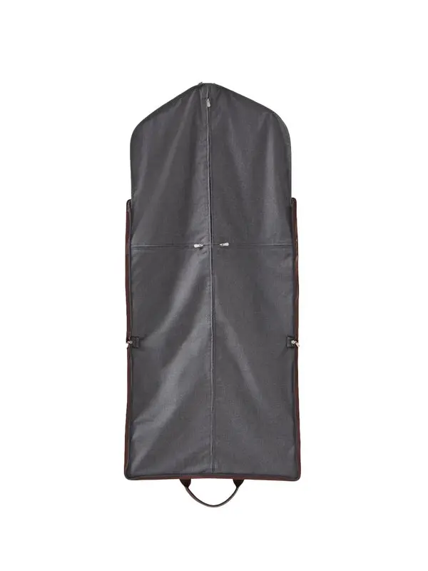 Brunello Cucinelli Garment Bag In Techno Fabric And Leather