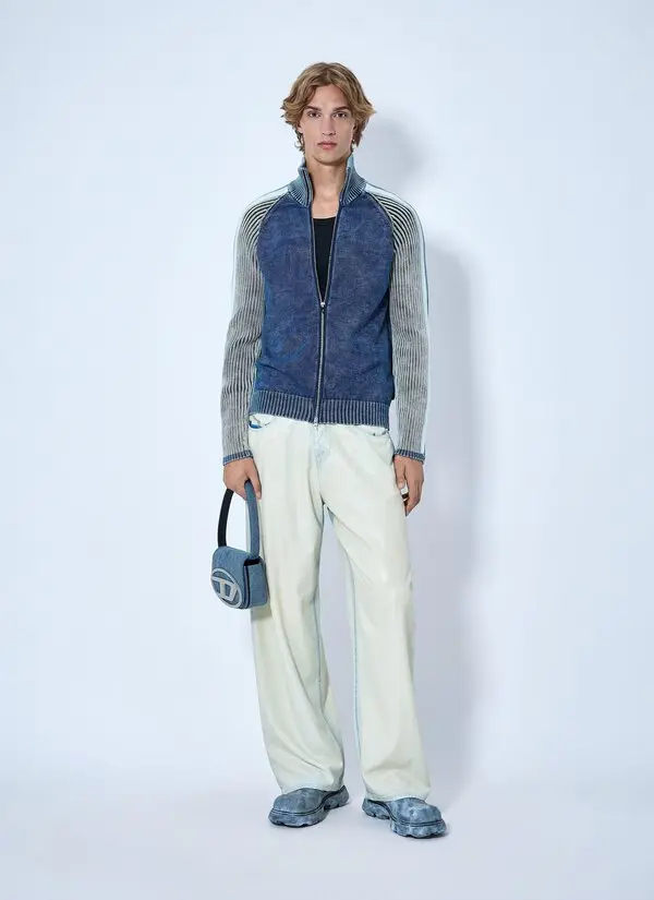 DIESEL® Wide-leg Lyocell Denim Trousers - Multicolor