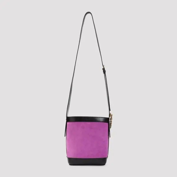 Versace Calf Leather Mini Bucket Bag - Multicolor