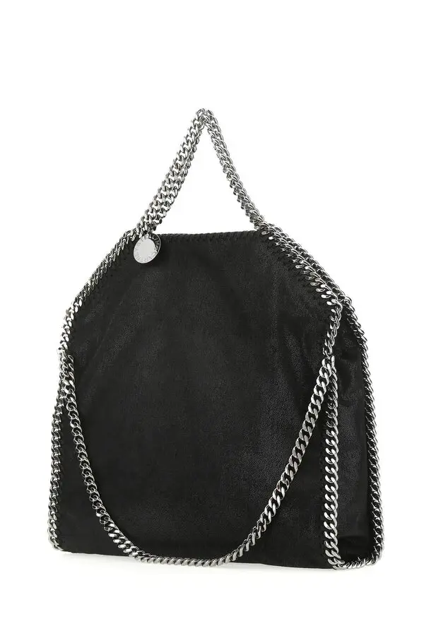 Stella McCartney Shaggy Deer Medium Falabella Handbag - Black