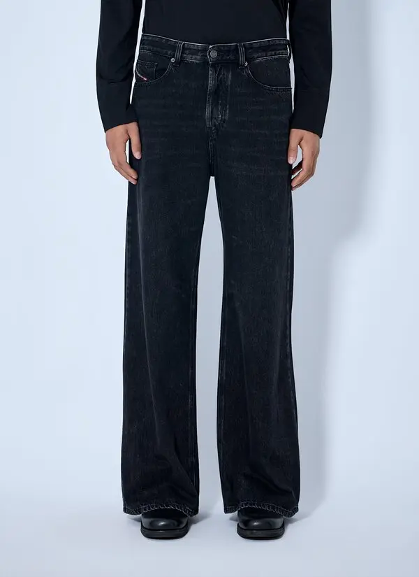 DIESEL® D-rise Wide-leg Jeans - Black
