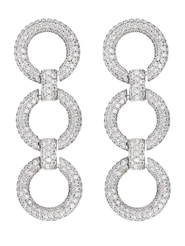 SELF-PORTRAIT Earrings With Crystals - Silver