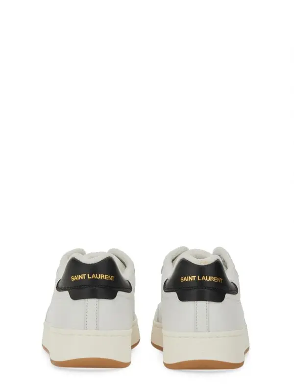 Saint Laurent Sl/61 Leather Sneakers - White