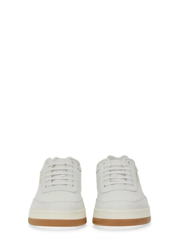 Saint Laurent Sl/61 Leather Sneakers - White