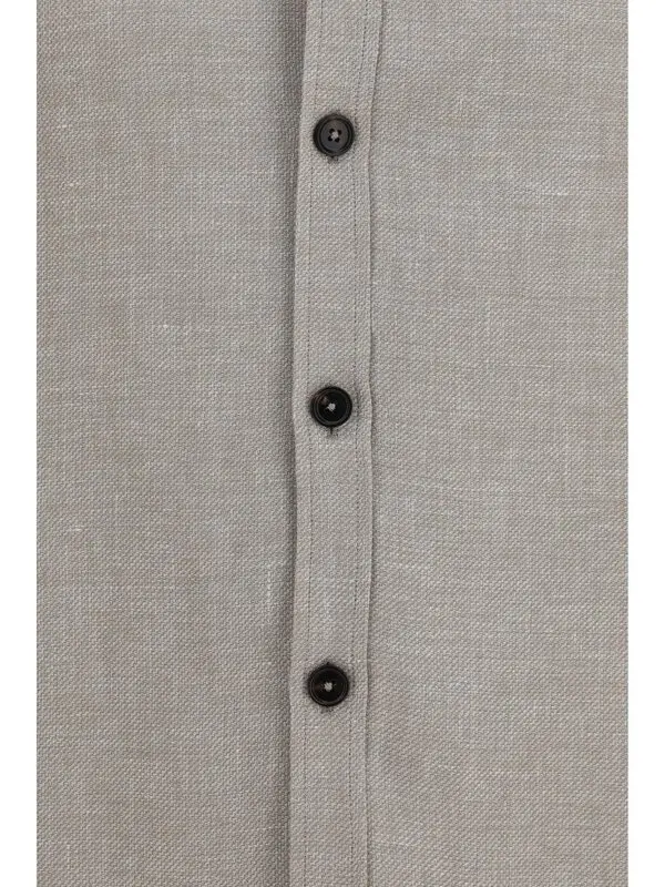 Zegna Cashmere, Linen, And Silk Overshirt - Cream