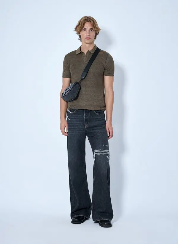 DIESEL® D-rise Wide Leg Jeans