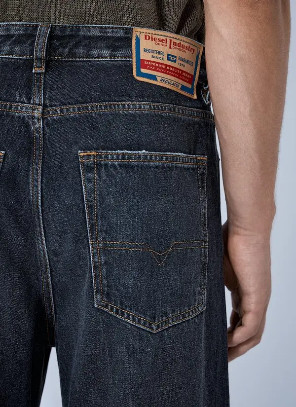 DIESEL® D-rise Wide Leg Jeans - Gray