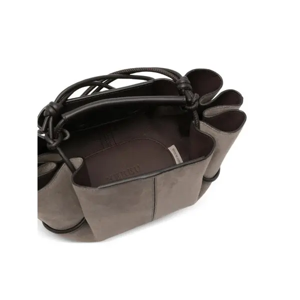 Hereu Calf Suede Tote Bag - Gray