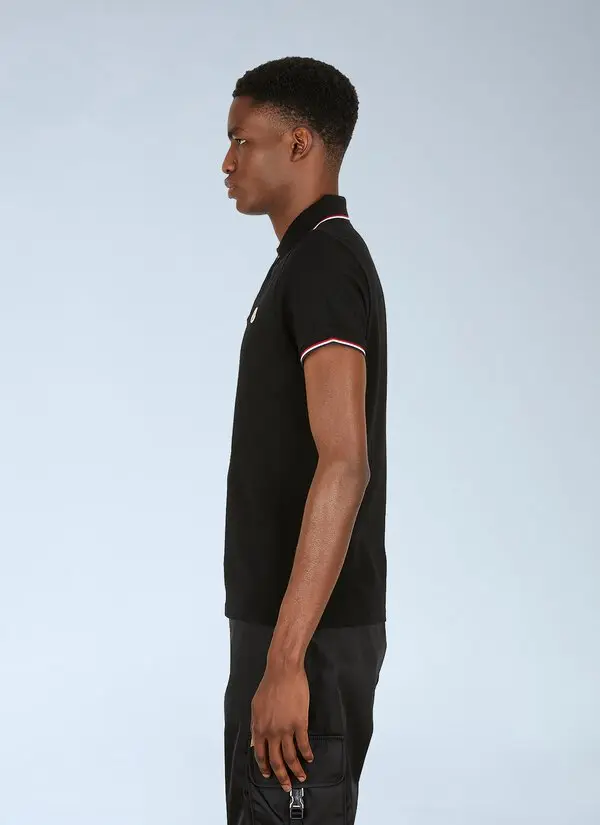 Moncler Stripe Trims Polo Shirt
