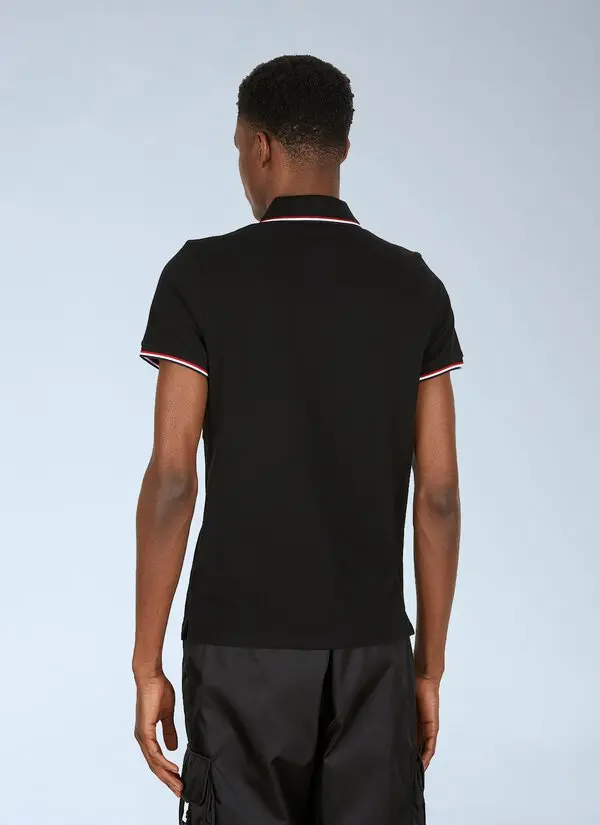 Moncler Stripe Trims Polo Shirt