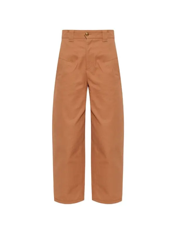 Chloé Cotton Barrel Trousers