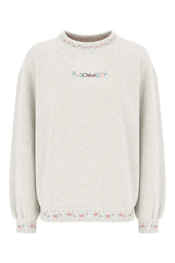 Chloé Embroidered Crewneck Sweatshirt - Multicolor