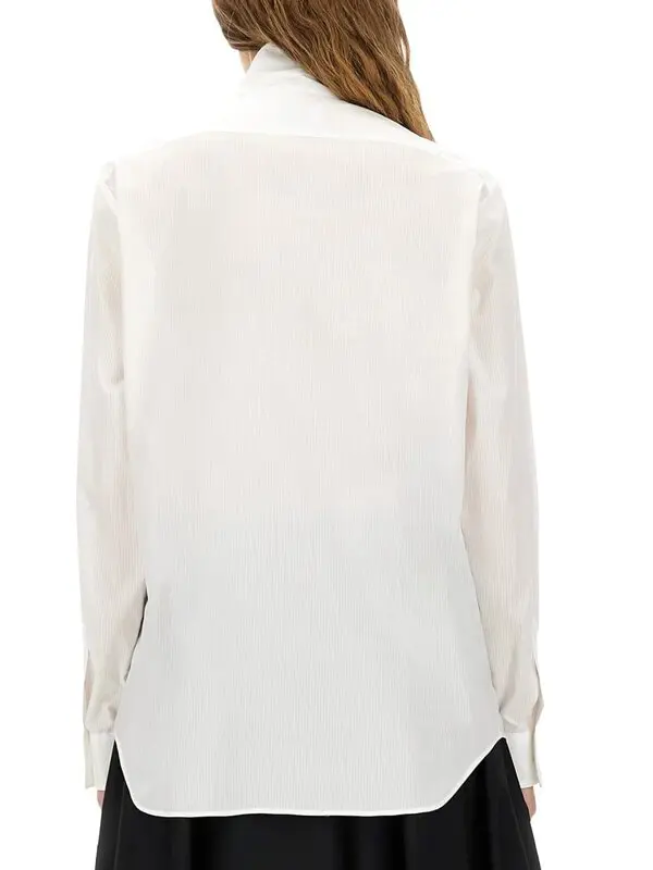 Moschino Cotton Poplin Jacquard Shirt - White