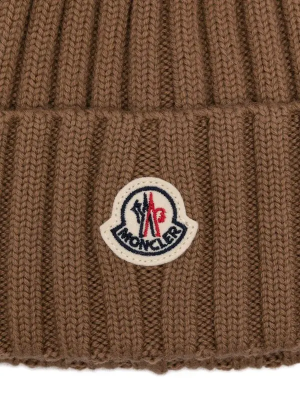 Moncler Logo Wool Beanie - Multicolor