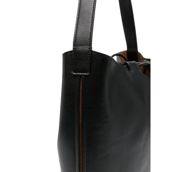 Hereu Calf Leather Bucket Bag - Black