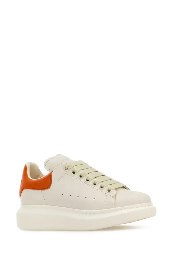 Alexander McQueen Leather Sneakers - White