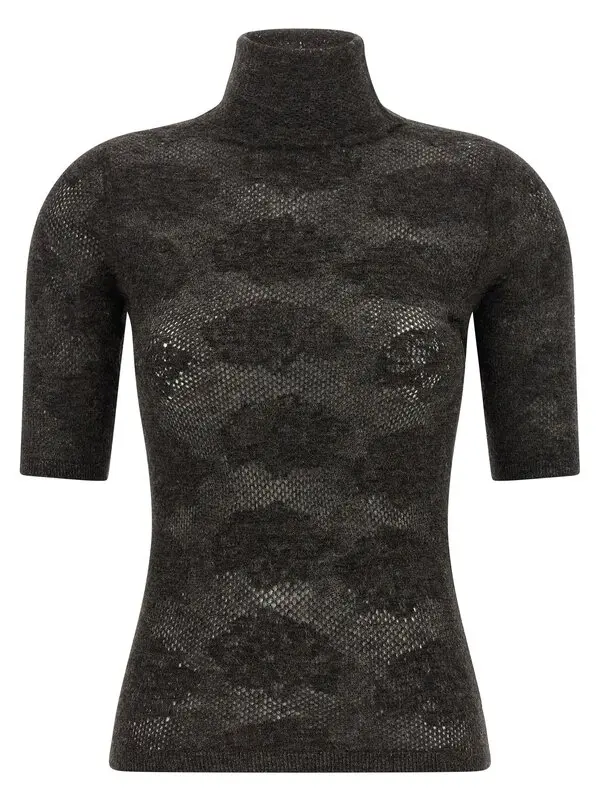 Brunello Cucinelli Openwork Sweater - Brown