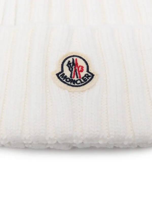 Moncler Logo Wool Beanie