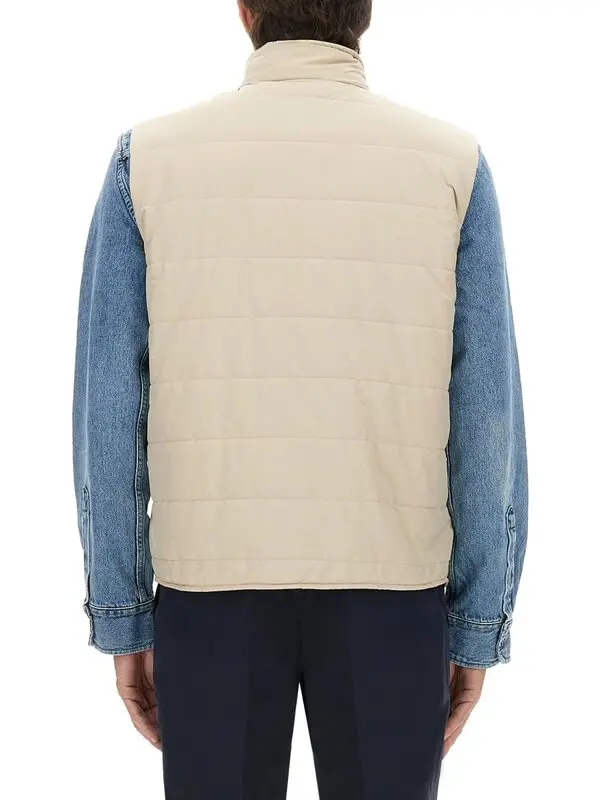 FAY Quilted Vest - Cream