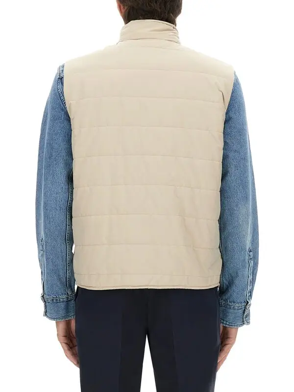 FAY Quilted Vest - Cream