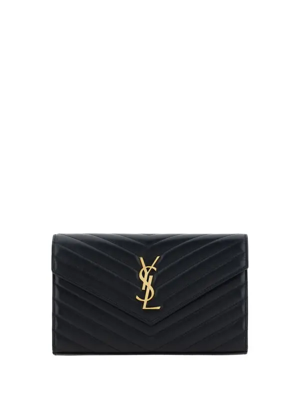 Saint Laurent Monogram Wallet - Black
