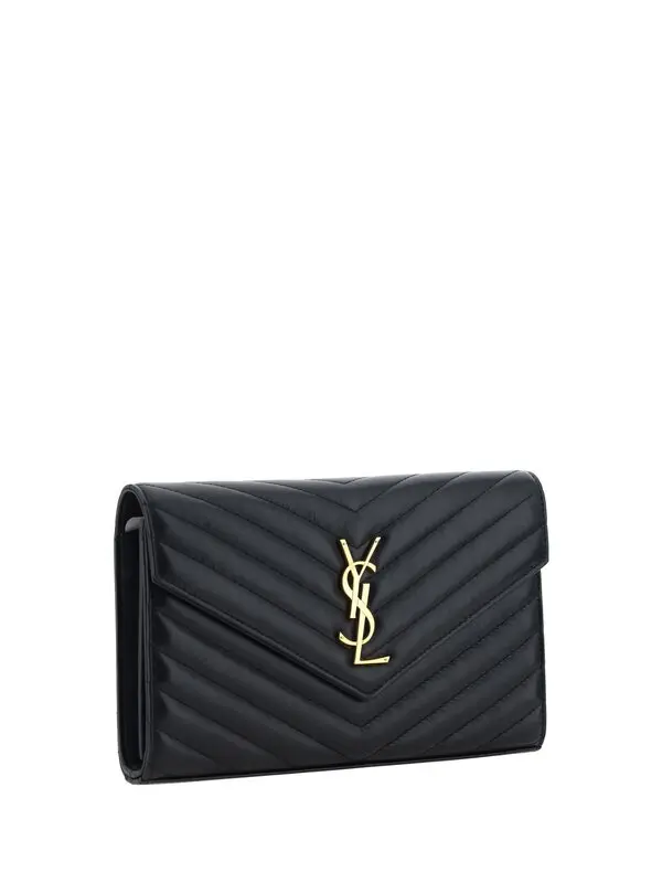 Saint Laurent Monogram Wallet - Black