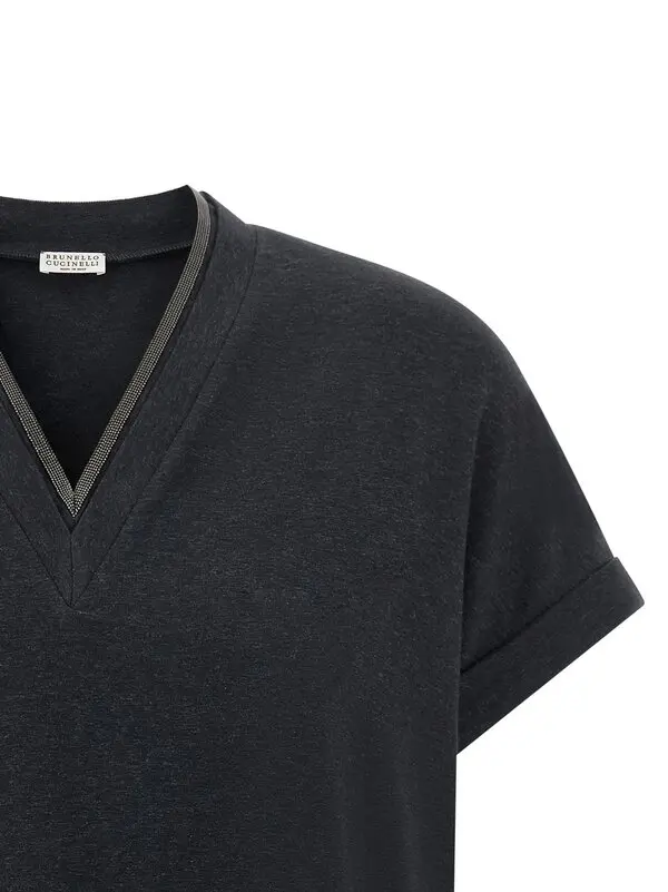 Brunello Cucinelli Shiny Trims' T-shirt