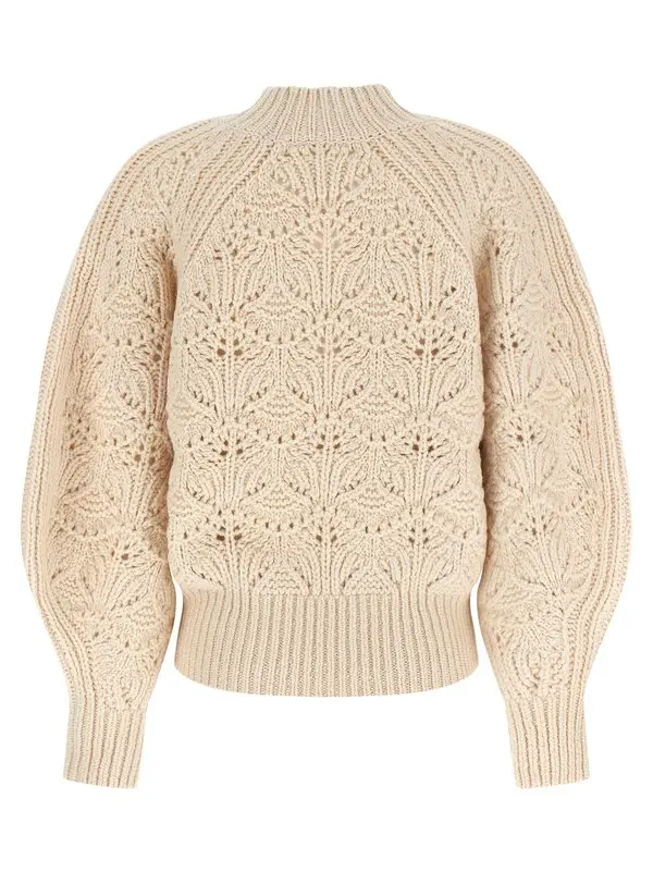 Zimmermann Hypnotic Cable Knit Sweater - Cream