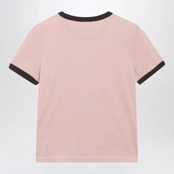 Chloé Cotton T-shirt With Logo Print - Pink