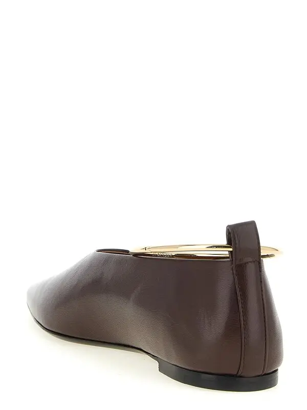JIL SANDER Ring' Ballet Flats
