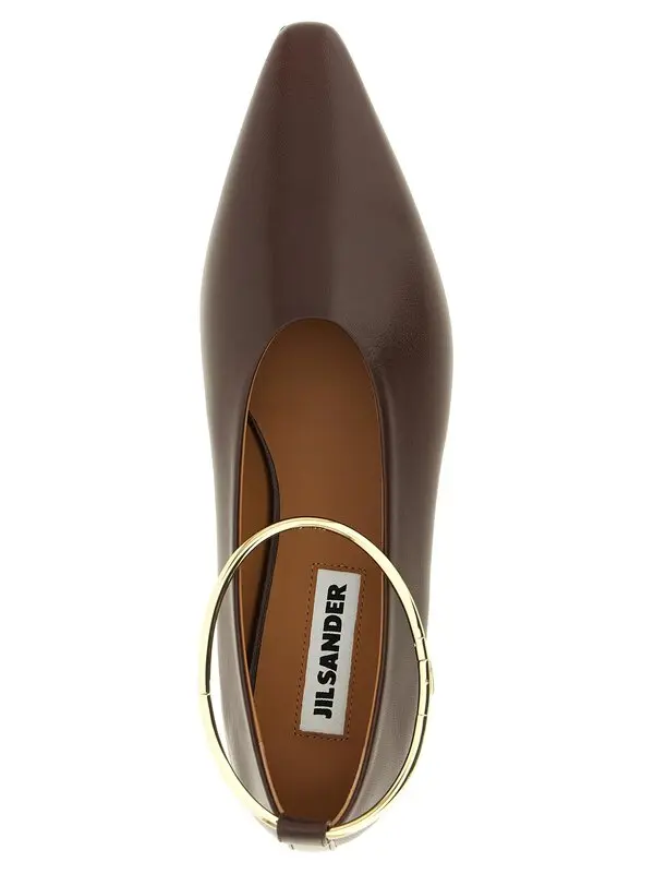 JIL SANDER Ring' Ballet Flats