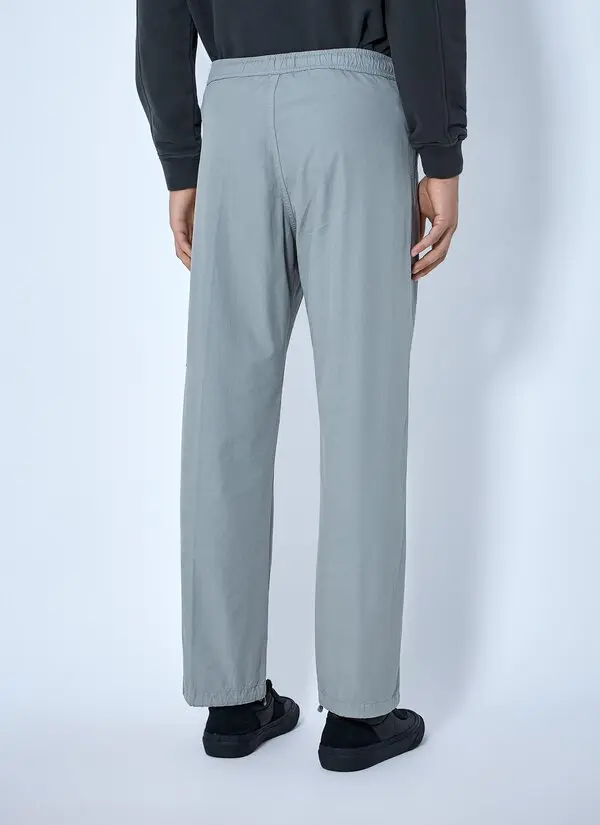 Stone Island Cotton Elasticated Waistband Cargo Trousers - Gray