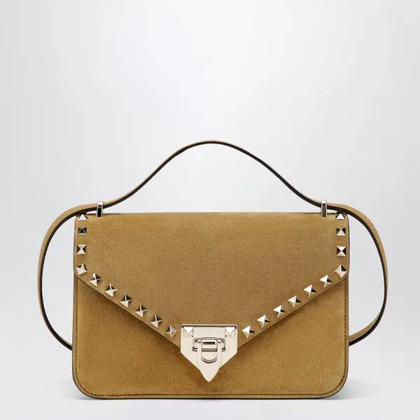 Valentino Garavani Rockstud Havana Small Crossbody Bag - Cream