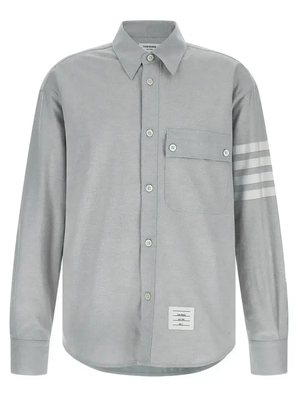Thom Browne 4bar' Flannel Shirt