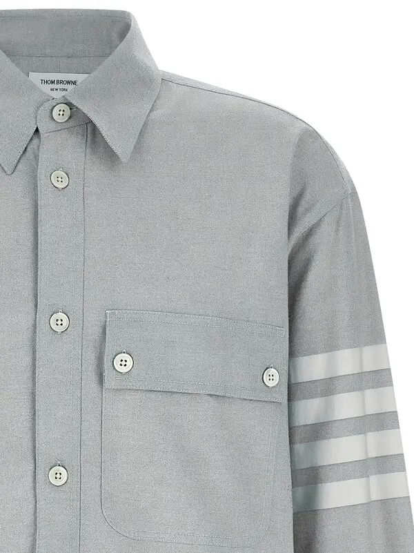 Thom Browne 4bar' Flannel Shirt