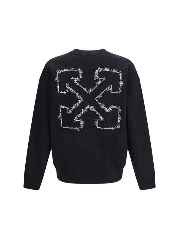 Off-White Script Arrow Crewneck Sweatshirt